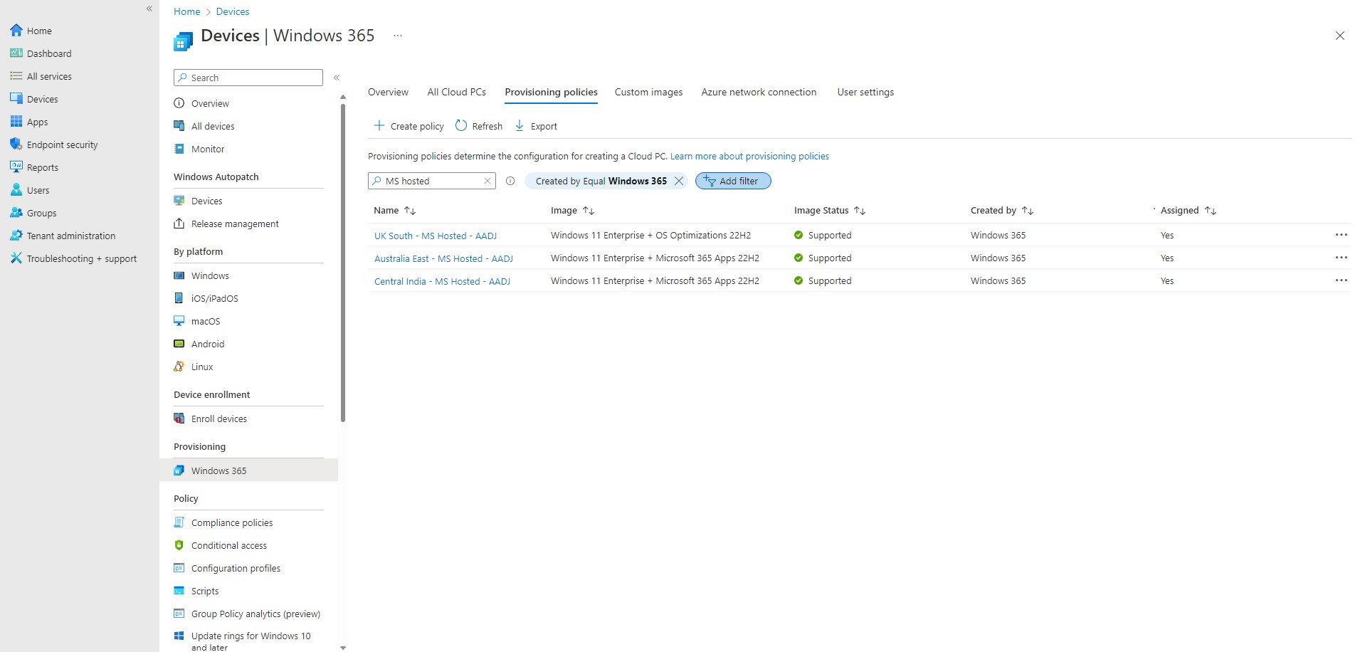 Self-service Windows 365 with AAD Entitlement Management