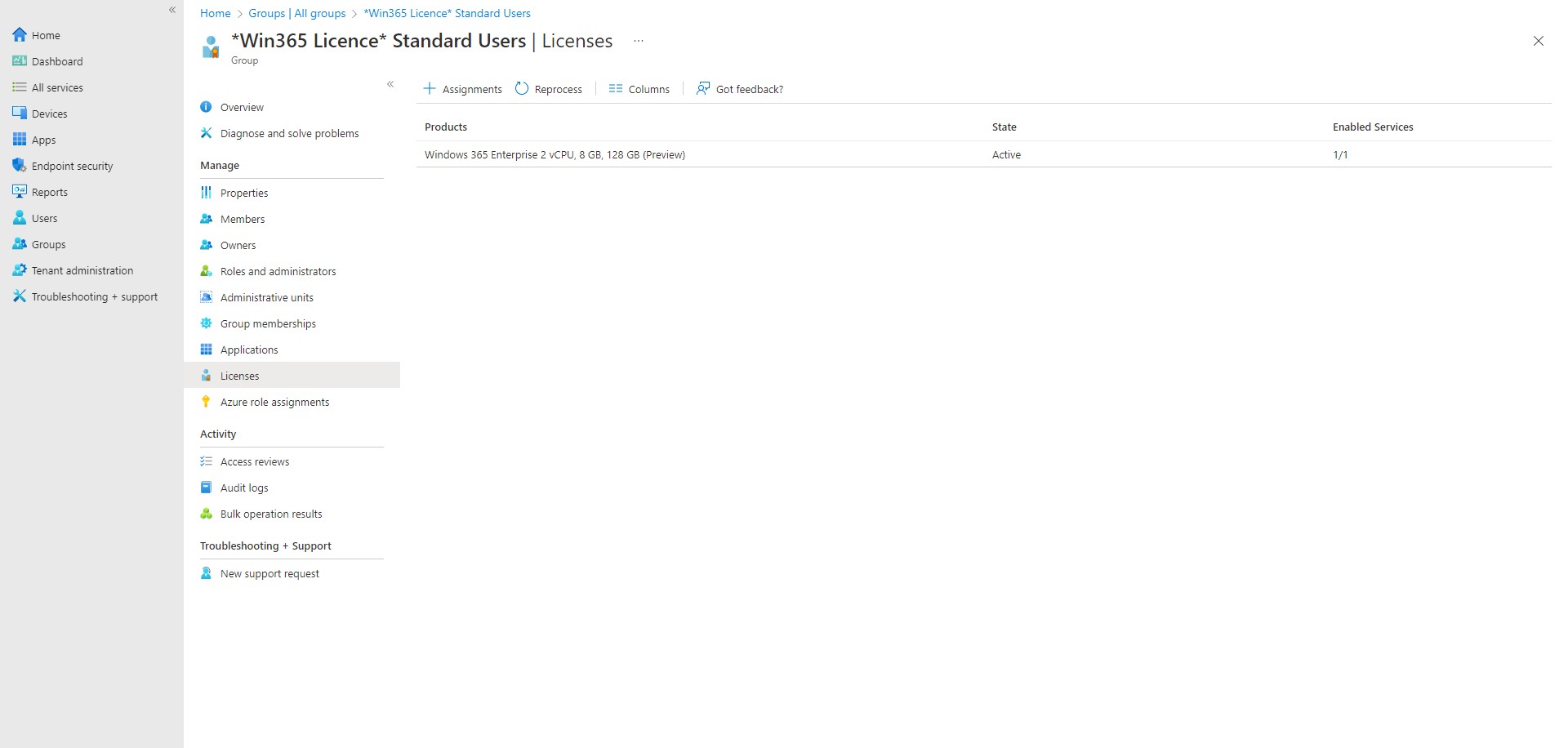Self-service Windows 365 with AAD Entitlement Management